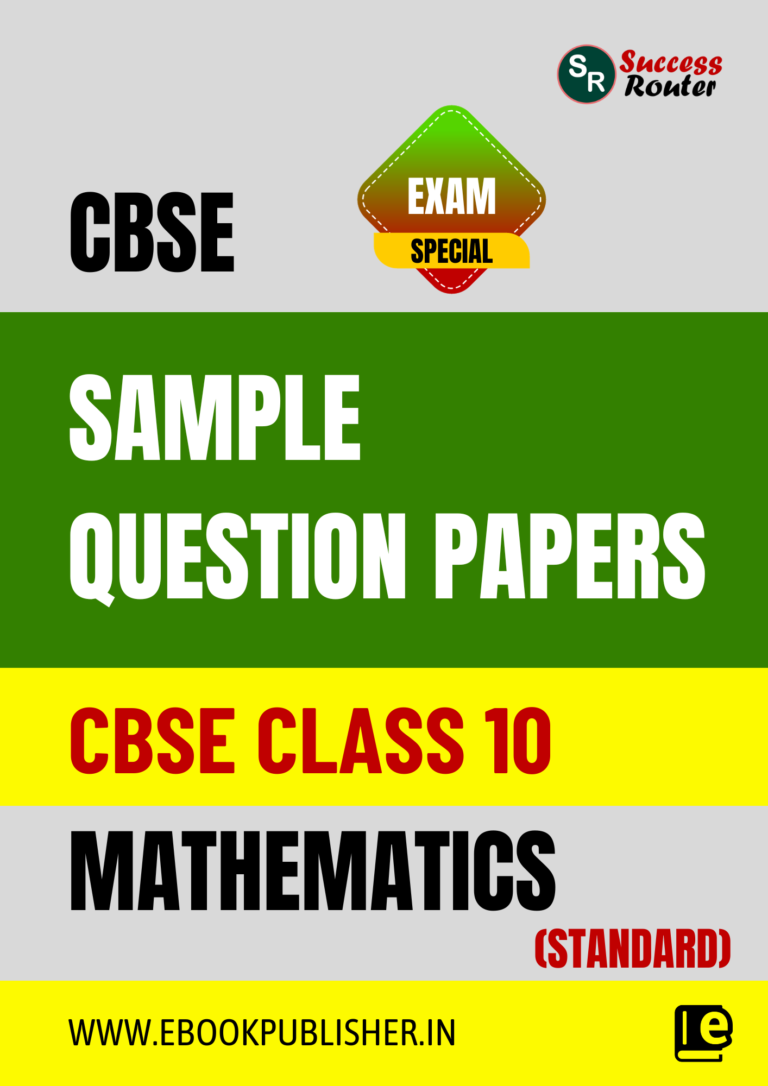 CBSE Sample Question Papers Class 10 Mathematics Standard Book (For ...